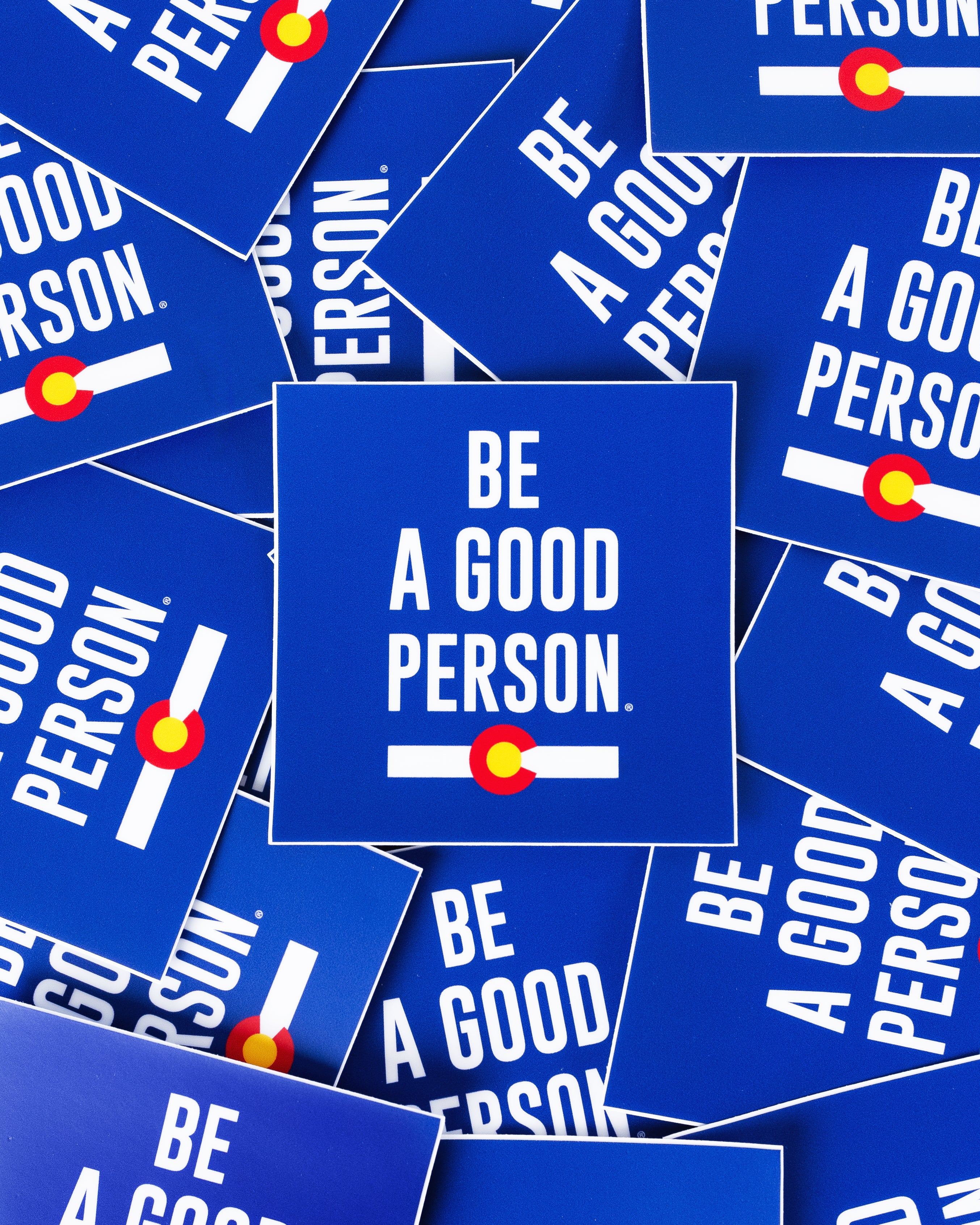 Signature Colorado Hometown Stickers - Blue (4 Pack) – Be A Good Person