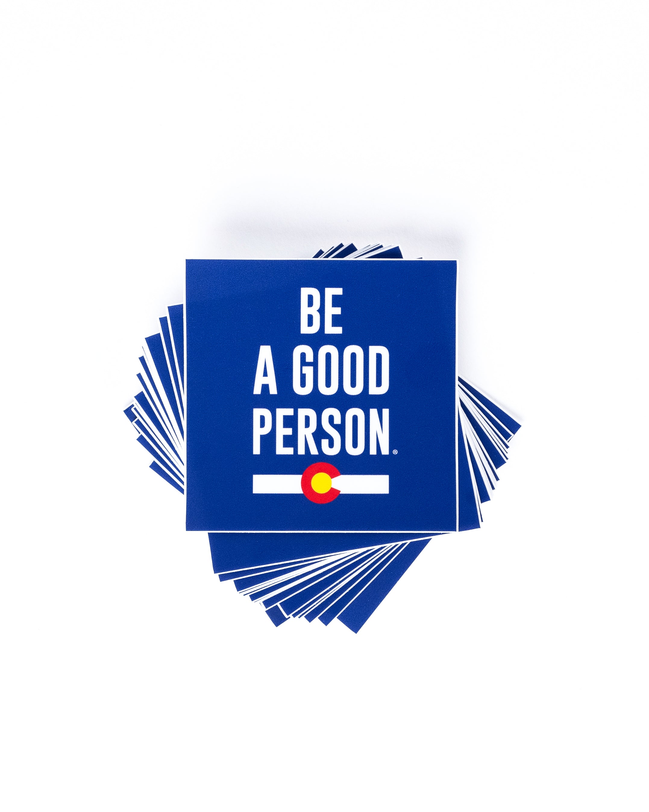 Signature Colorado Hometown Stickers - Blue (4 Pack) – Be A Good Person