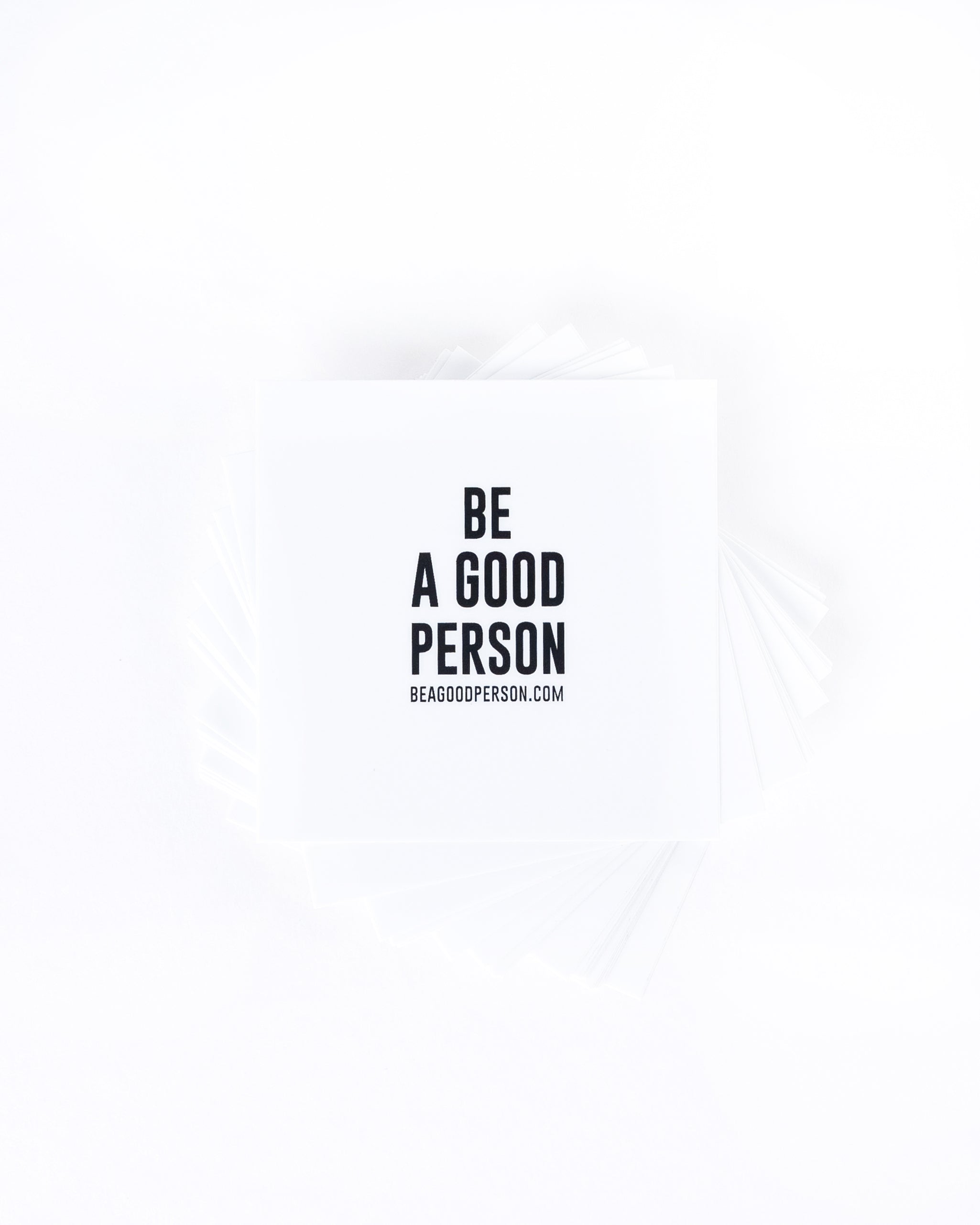 Signature Stickers - White (4 Pack) – Be A Good Person