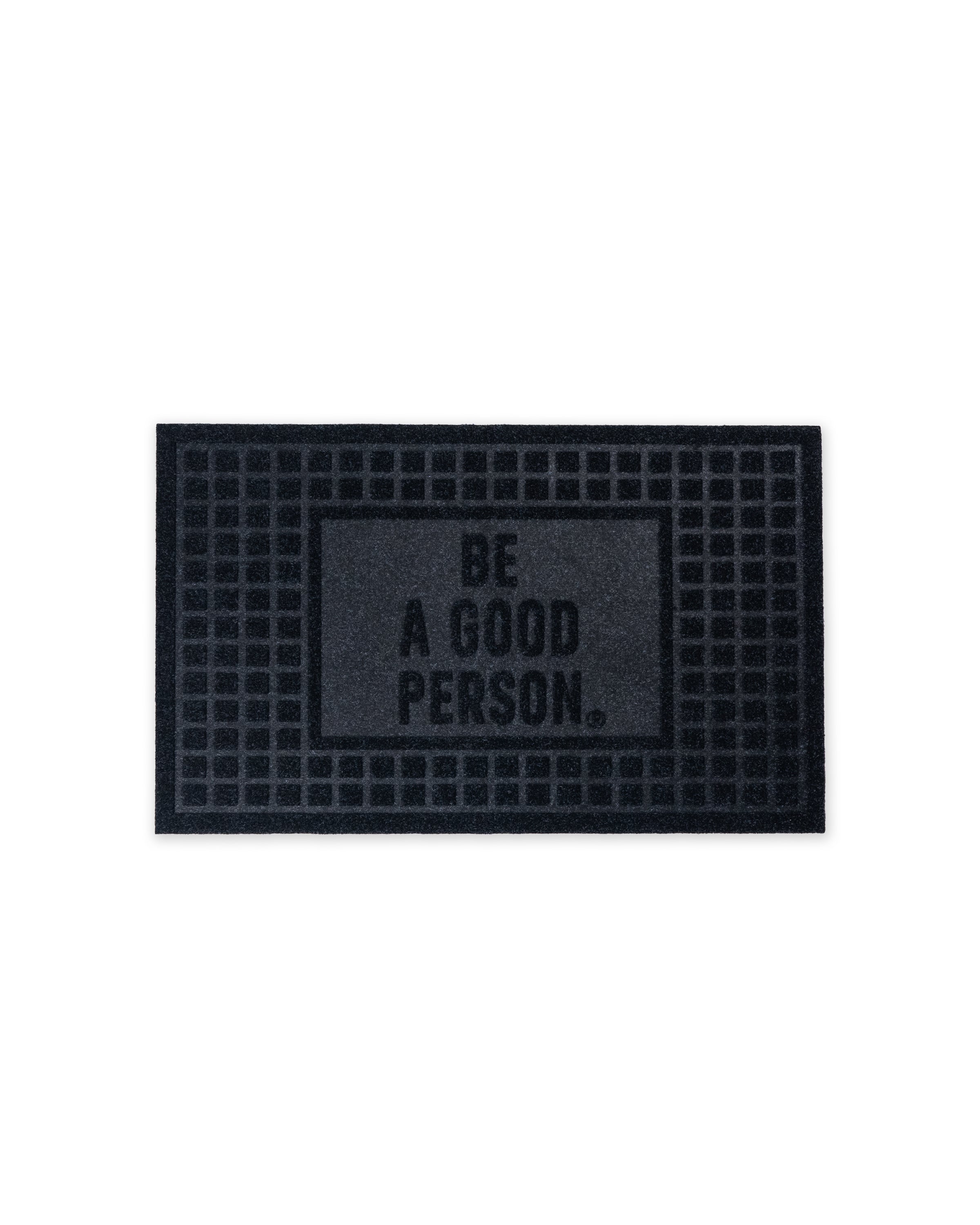 Signature Outdoor Doormat - Black – Be A Good Person